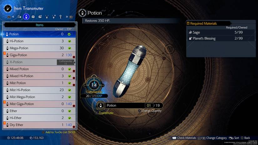 How Does The Item Transmuter Work In Final Fantasy VII Rebirth?