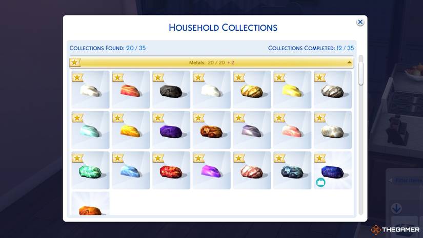 How To Complete Metals, Crystal, and Fossils Collections In The Sims 4