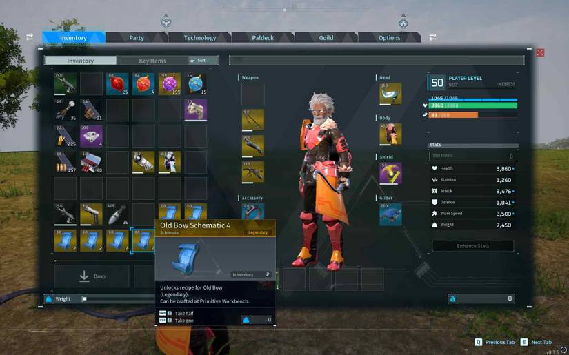 How To Get The Legendary Old Bow Schematic In Palworld