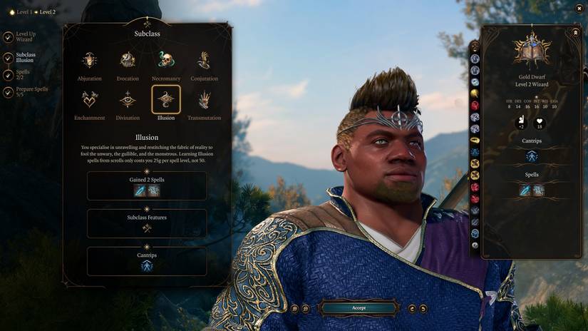 Best Illusion Wizard Build In BG3