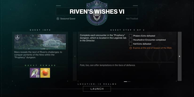 All Riven's Wishes Rewards In Destiny 2: Season Of The Wish