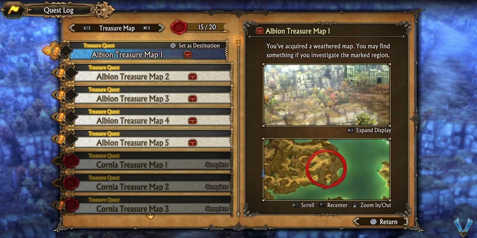 Where To Find Every Albion Treasure Map In Unicorn Overlord