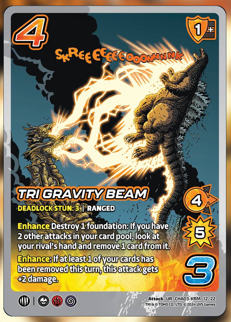 Every Card In UniVersus' Godzilla Challenger Series: King Ghidorah And ...