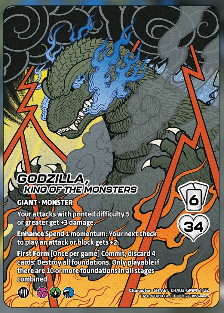 Every Card In UniVersus' Godzilla And Mothra Challenger Series Deck
