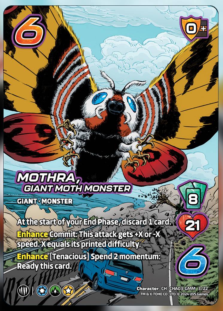 Every Card In UniVersus' Godzilla And Mothra Challenger Series Deck
