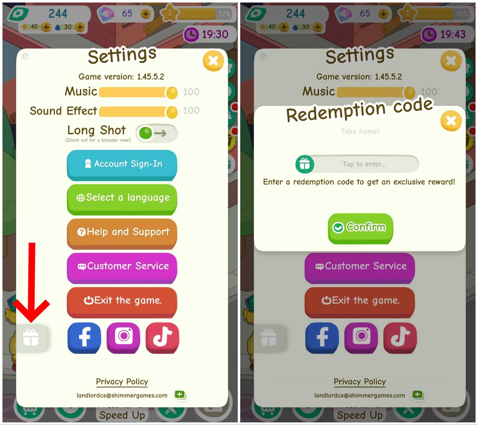 Rent Please Landlord Sim Codes