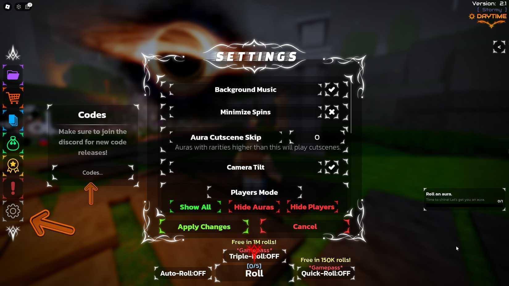 Untitled RNG Codes - Roblox