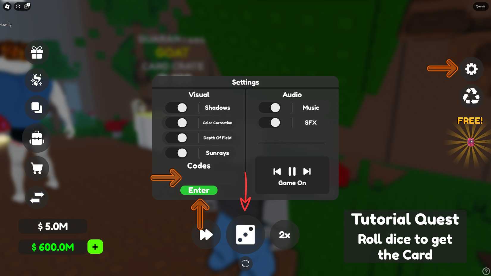 Football RNG Codes - Roblox
