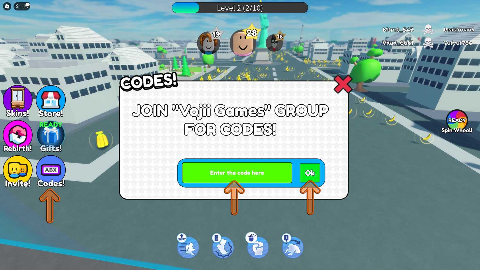Monkey Arena Codes - Roblox