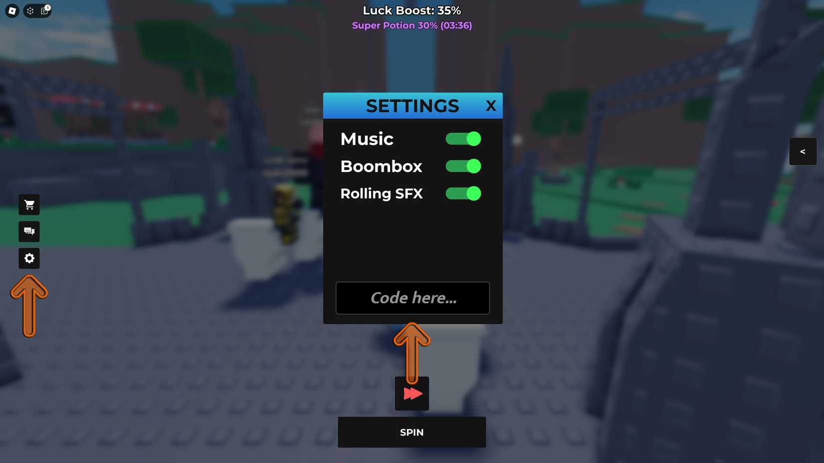 Admin RNG Codes - Roblox