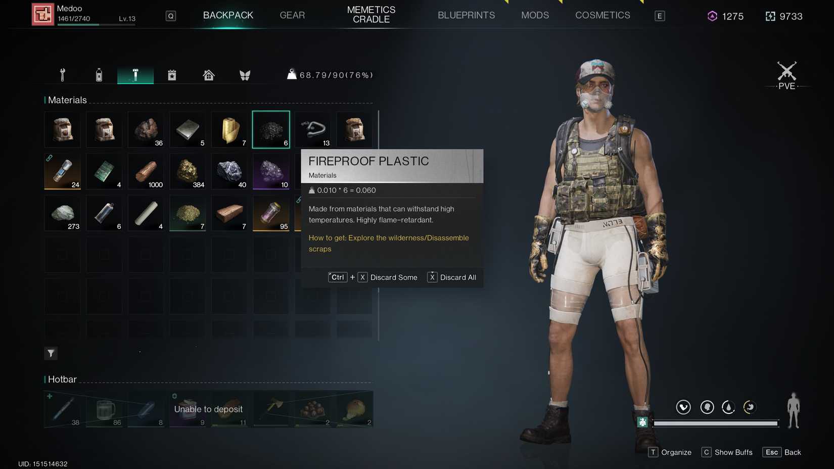 How To Get Fireproof Plastic In Once Human