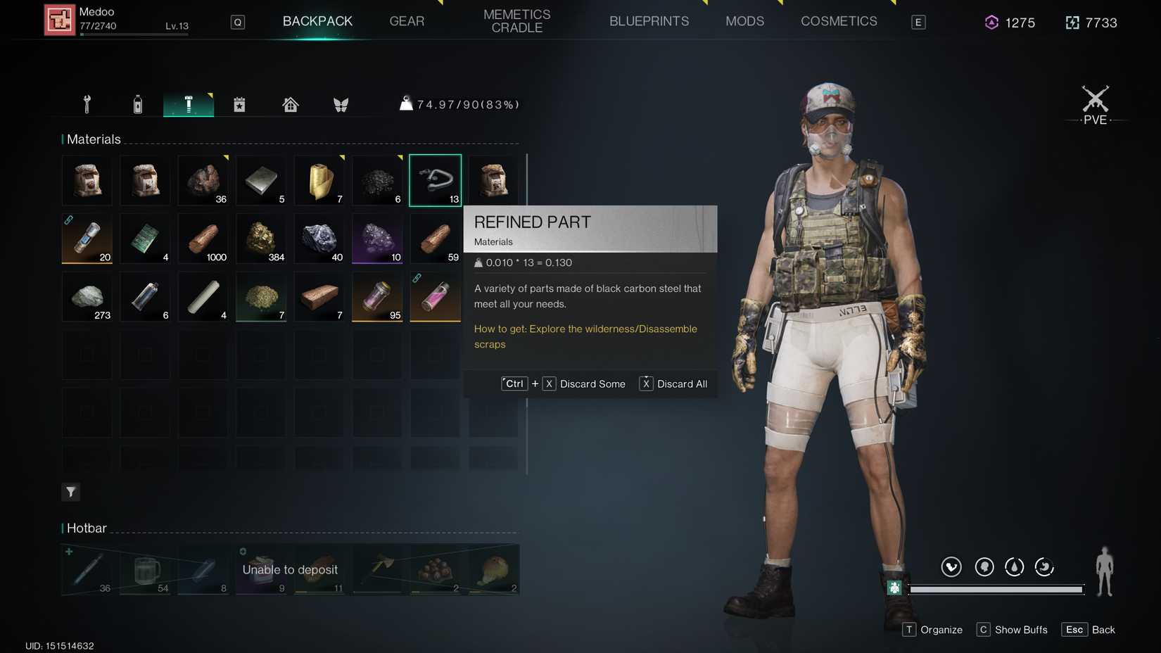 How To Find Refined Parts In Once Human