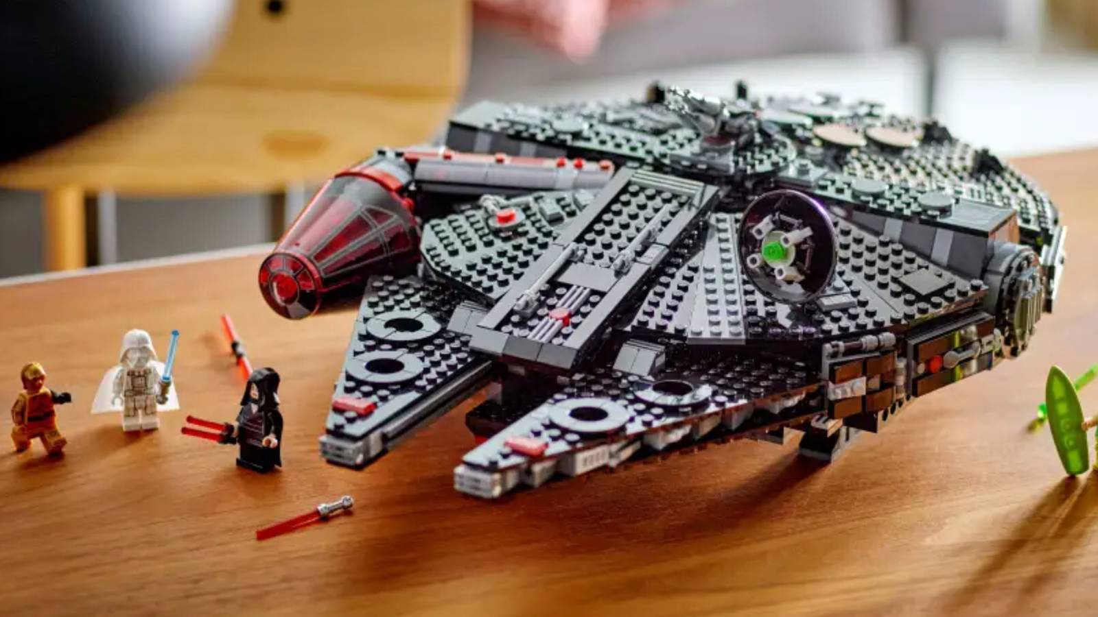 Lego's Dark Falcon Star Wars Set With Darth Jar Jar And Jedi Vader Is ...