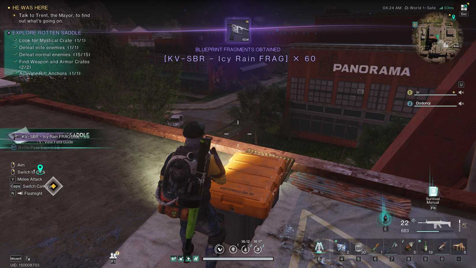 What Mods To Pick For A Frost Vortex Build In Once Human.