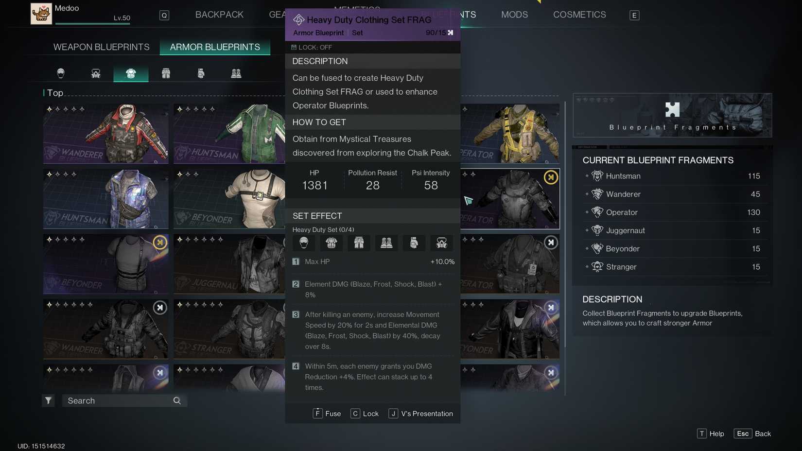 How To Get The Heavy Duty Set In Once Human