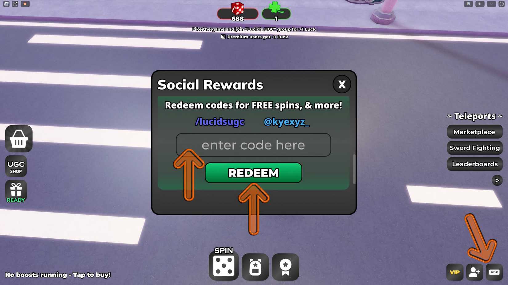 Spin 4 Free UGC Codes - Roblox