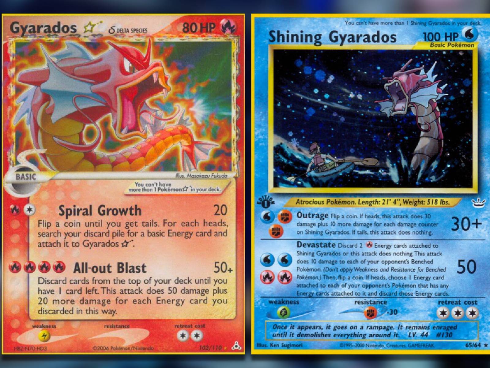 Cartao Gyarados Raro