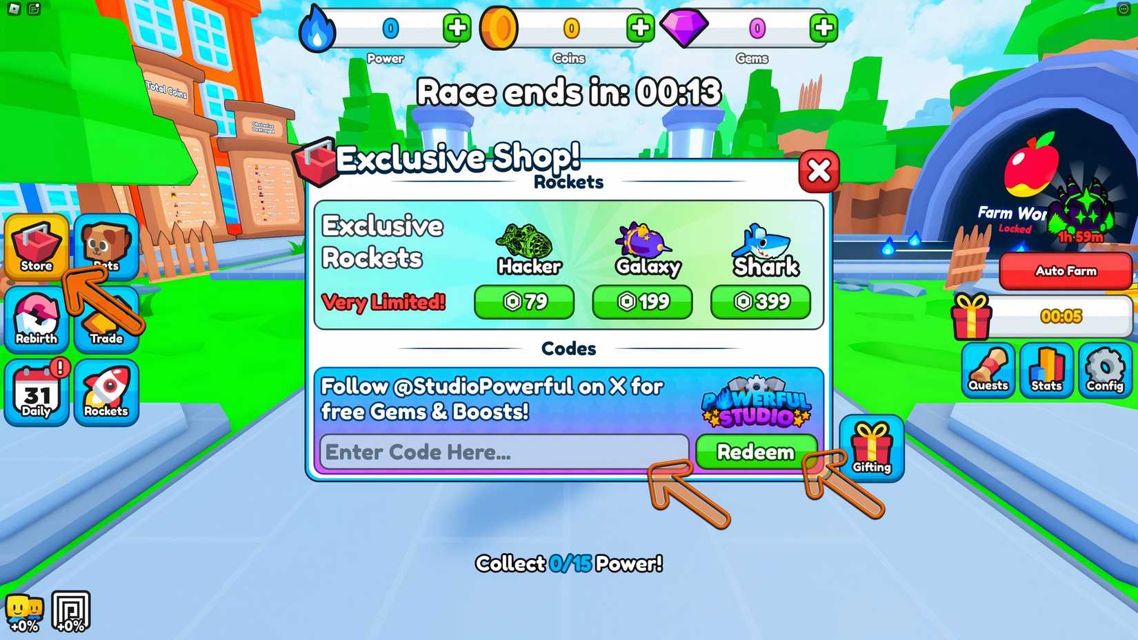 build a rocket codes