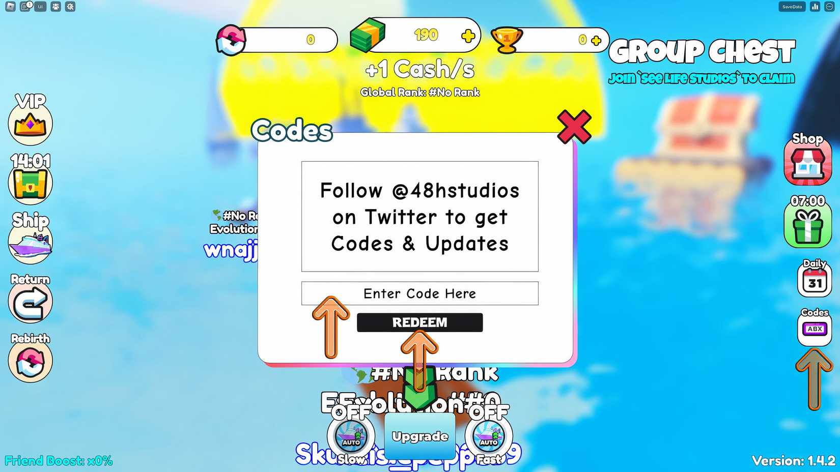 Ship Evolution Codes - Roblox