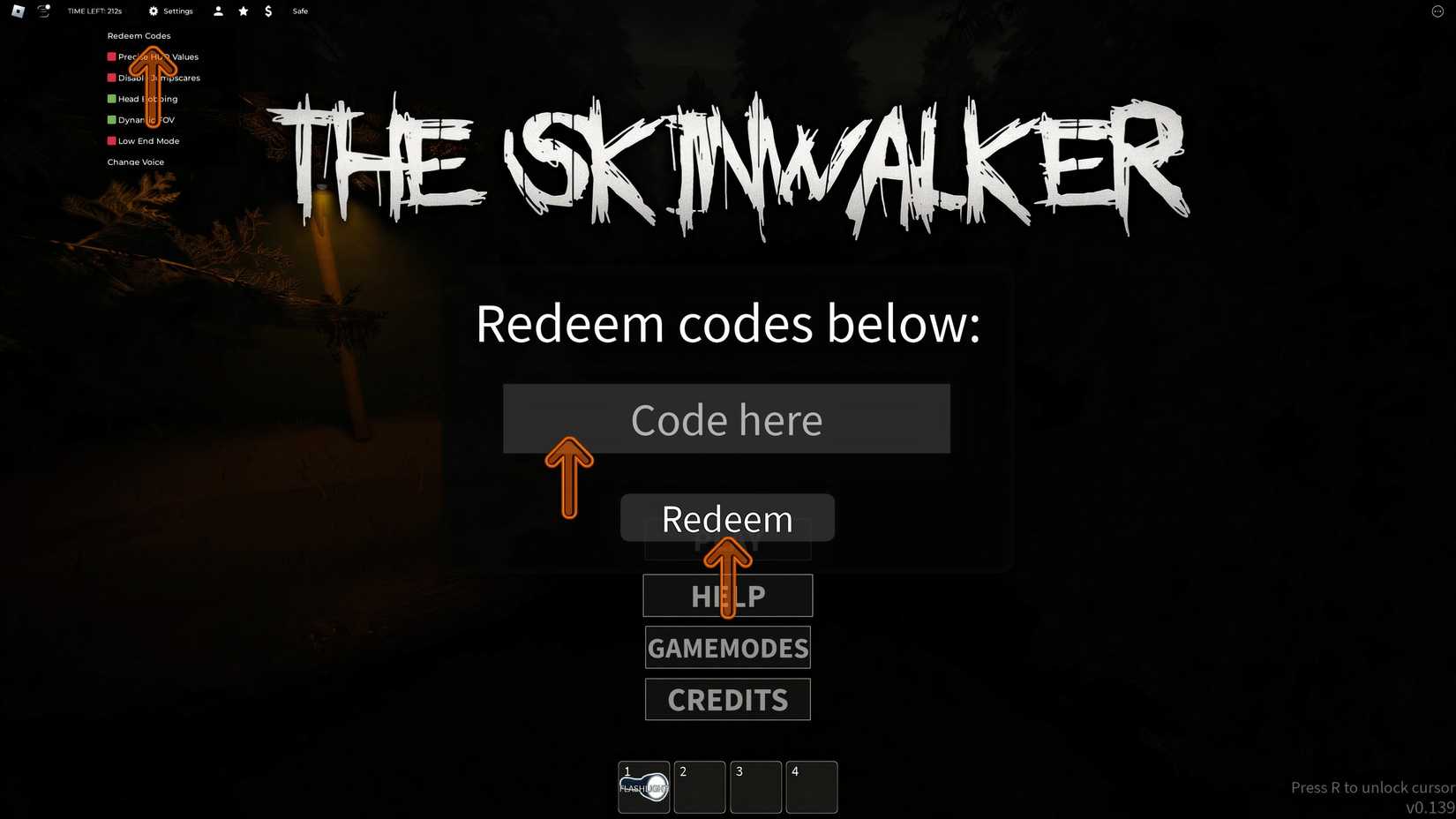 The Skinwalker Codes - Roblox