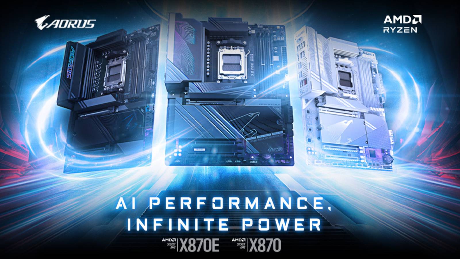 New GIGABYTE AMD X870E/X870 Motherboards Revealed with AI Performance Boost
