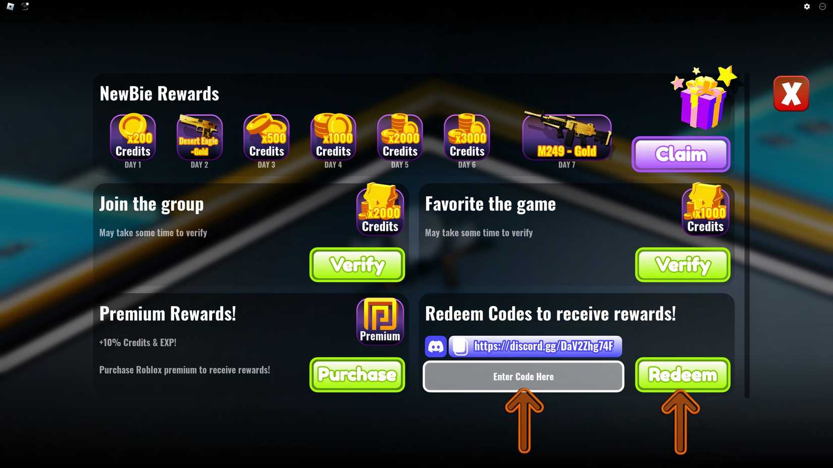 Infection Gunfight Codes - Roblox