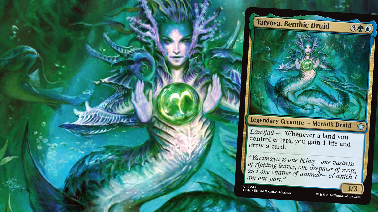 How To Build A Tatyova, Benthic Druid Commander Deck In MTG