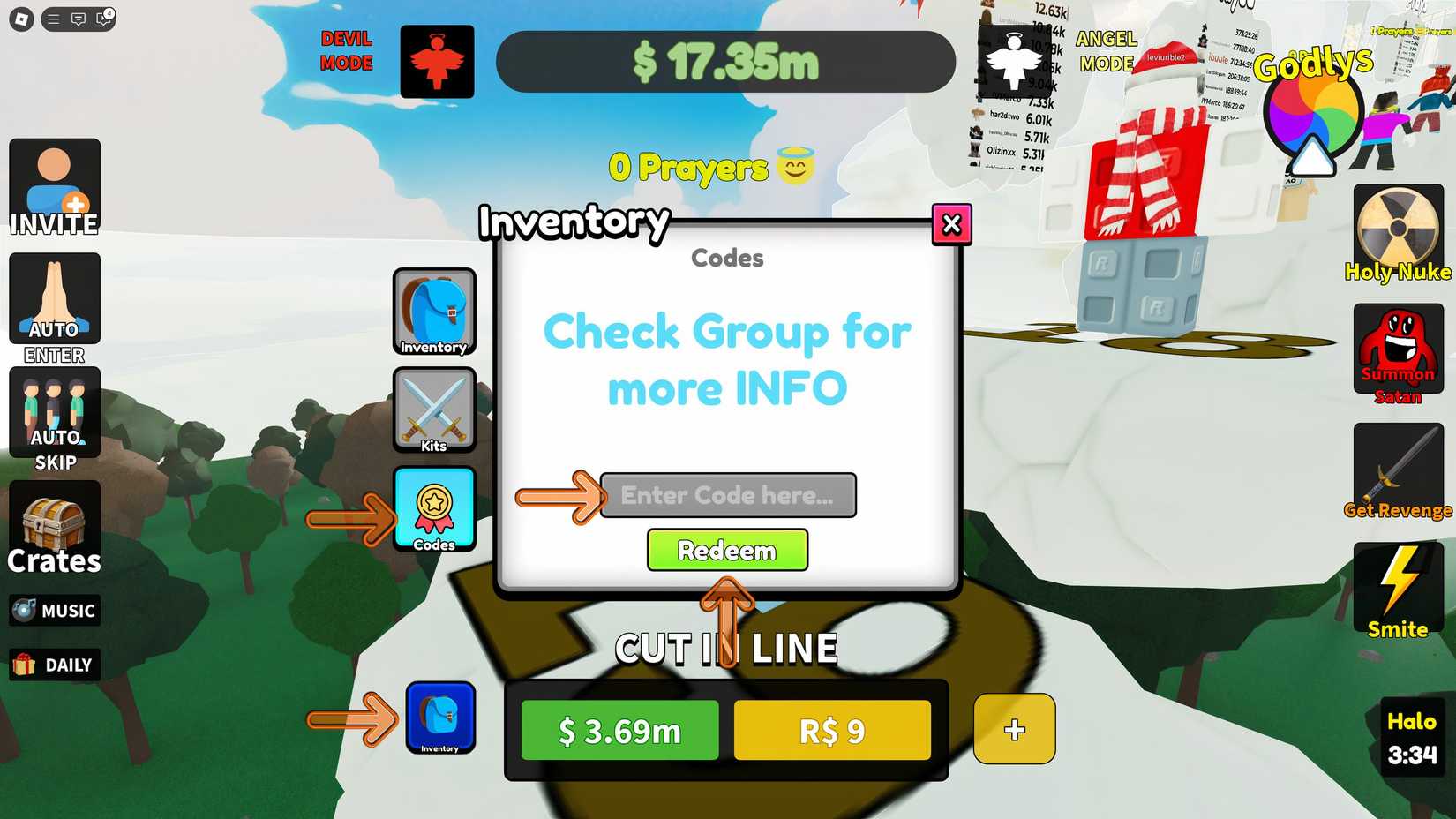 Line To Heaven Codes - Roblox