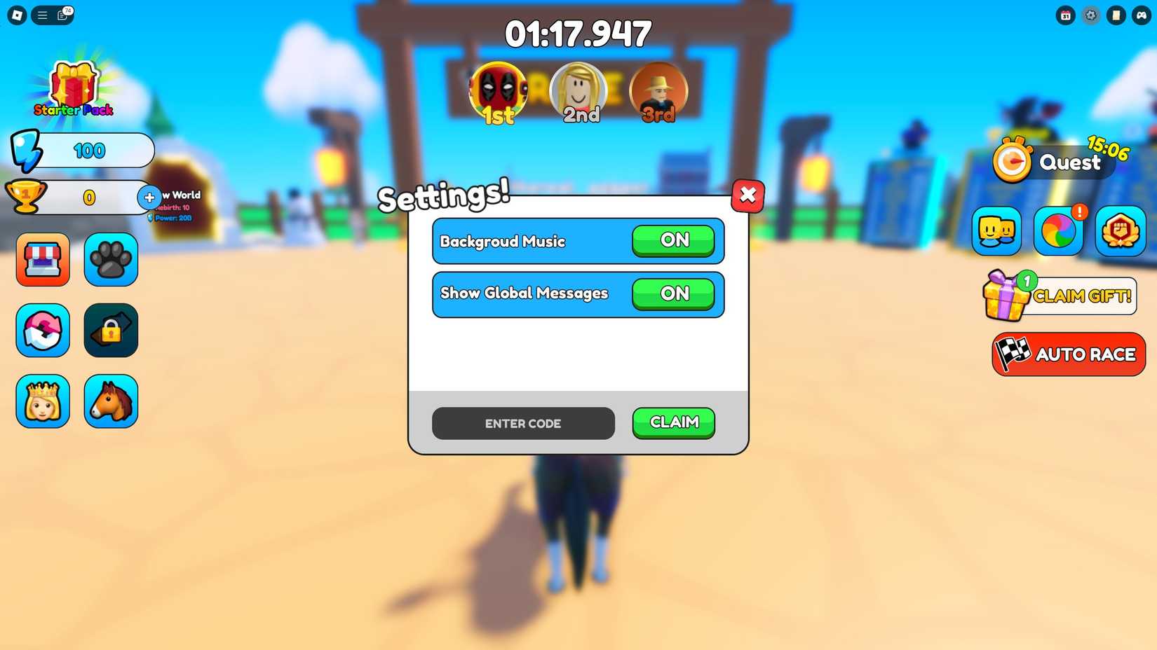 Horse Race Codes - Roblox