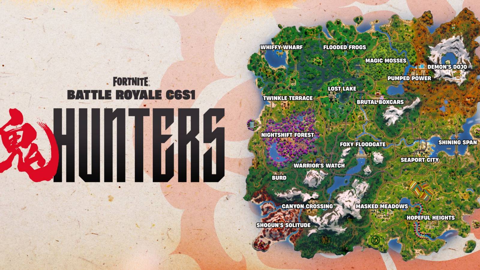 Fortnite Chapter 6, Season 1 Map Revealed