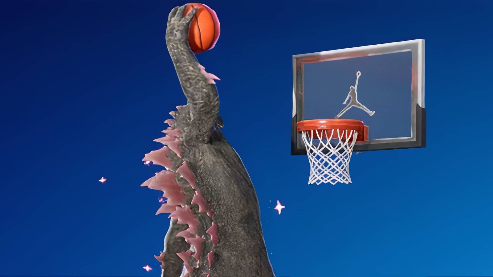 Fortnite Chapter 6’s Godzilla Brings The Dunking Meme To Life