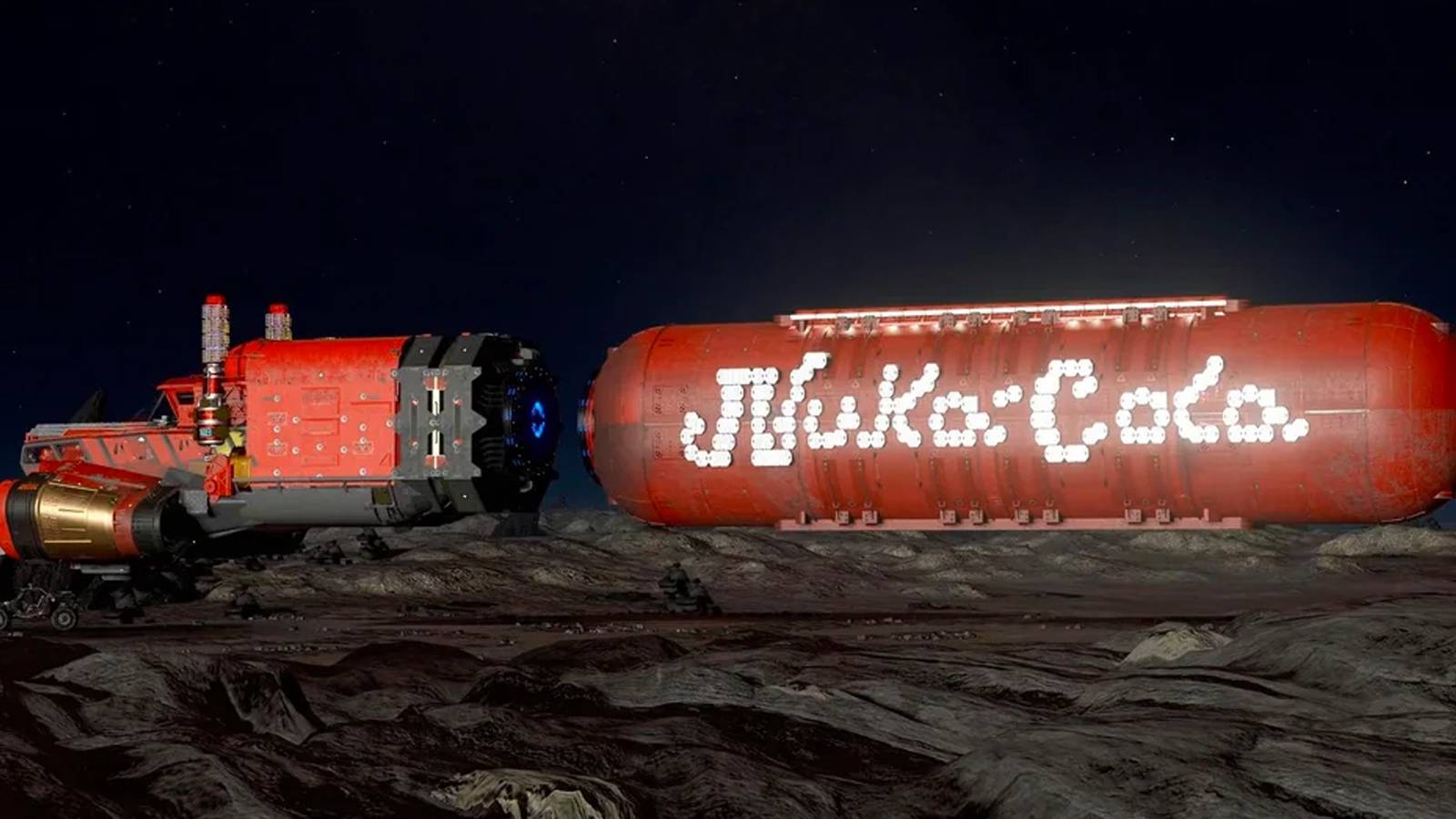 Starfield Fan Creates Fallout-Themed Nuka-Cola Spaceship