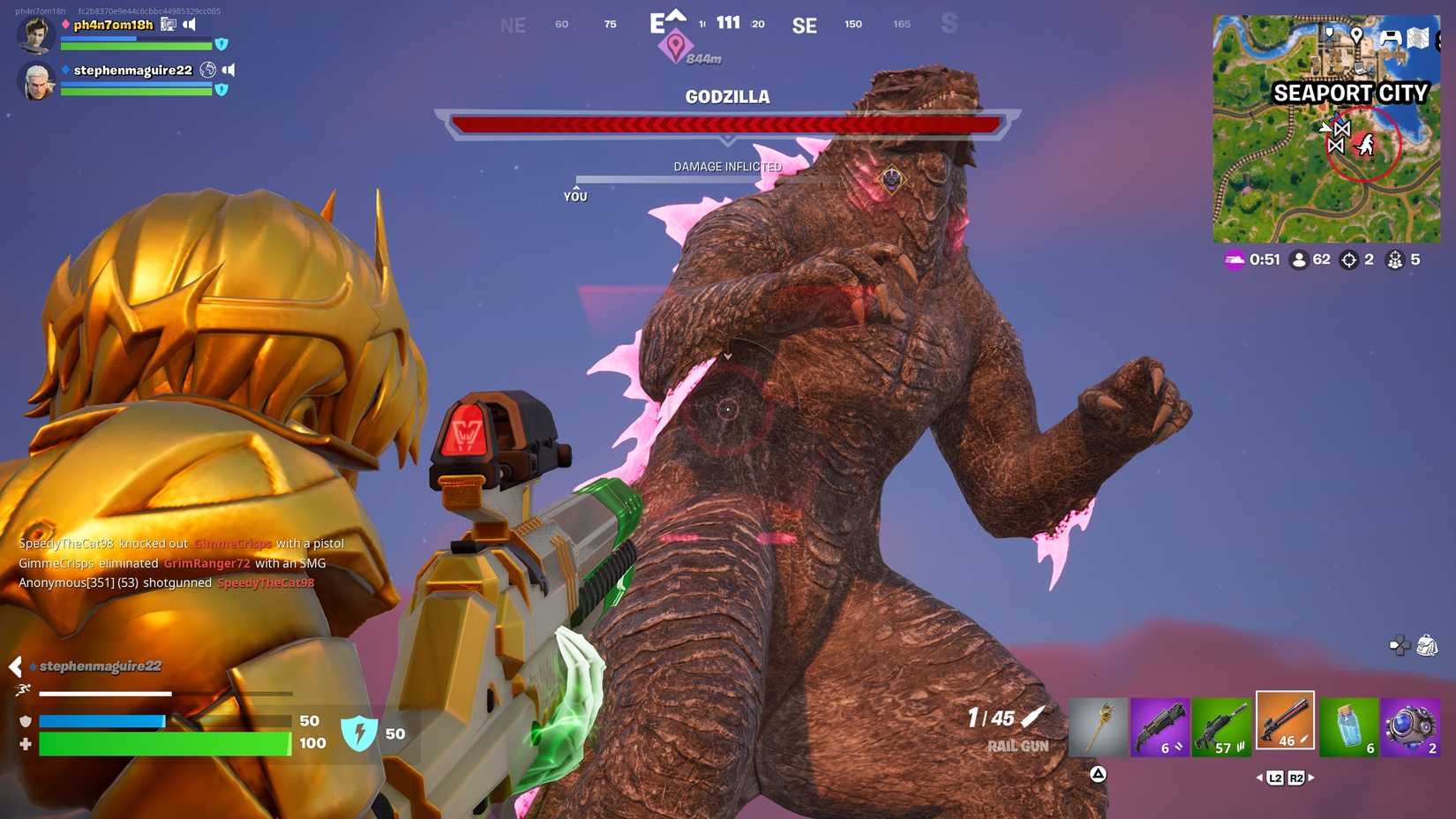How To Complete Godzilla Quest In Fortnite