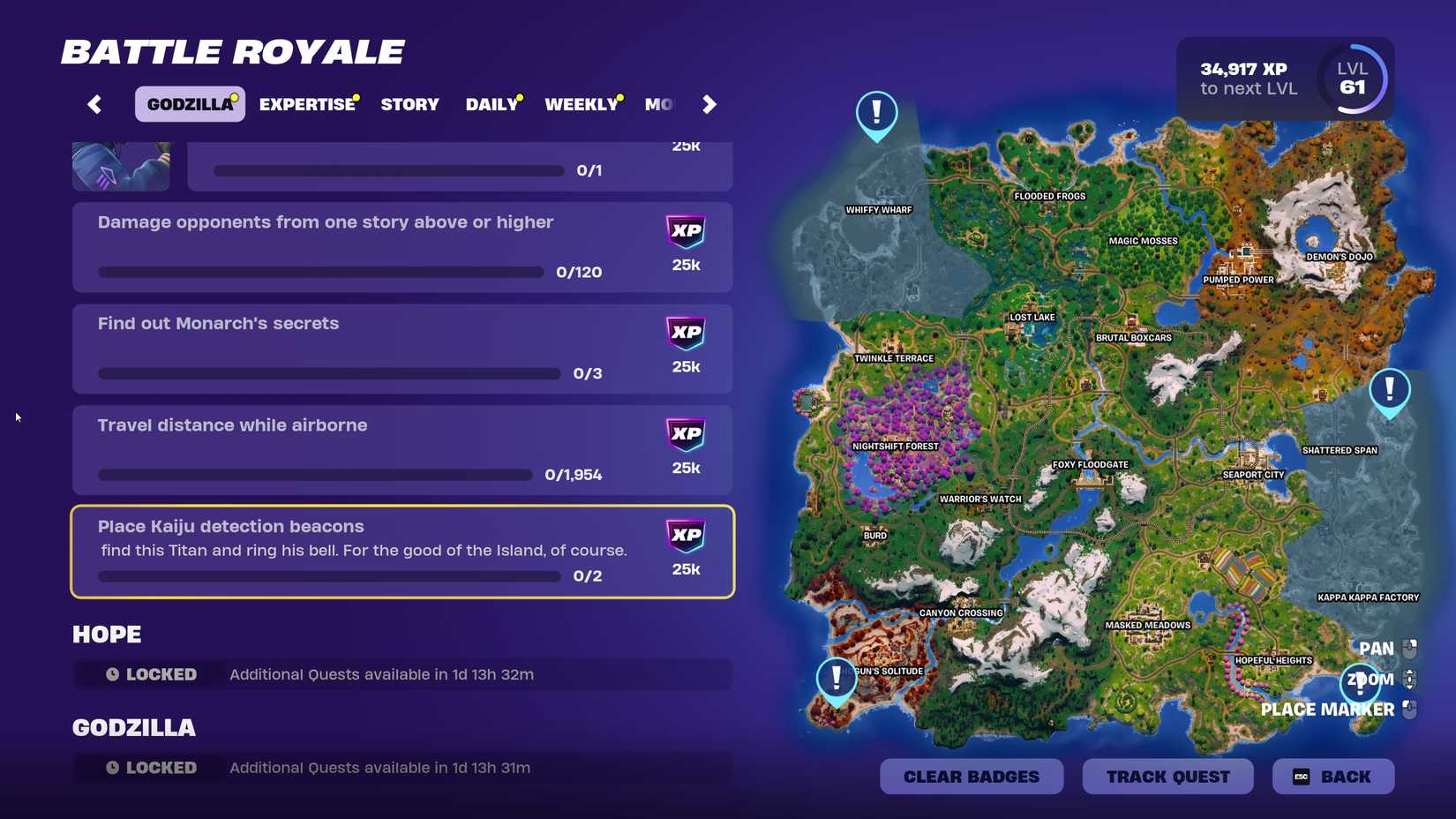 How To Complete Godzilla Quest In Fortnite