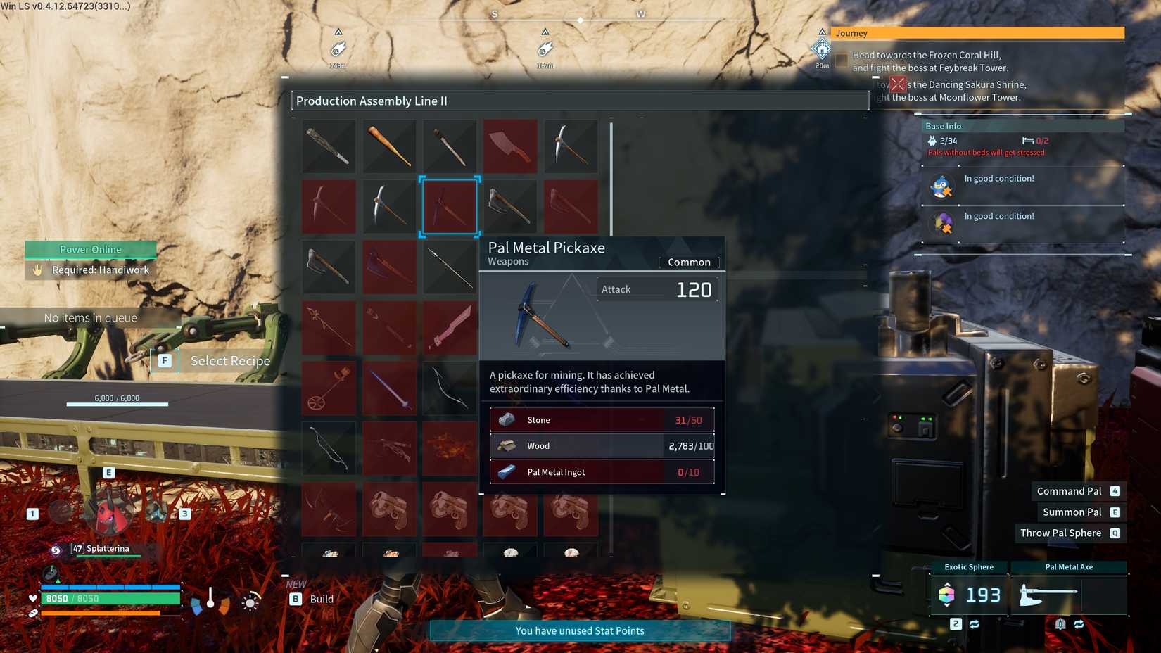 How To Get The Pal Metal Pickaxe In Palworld