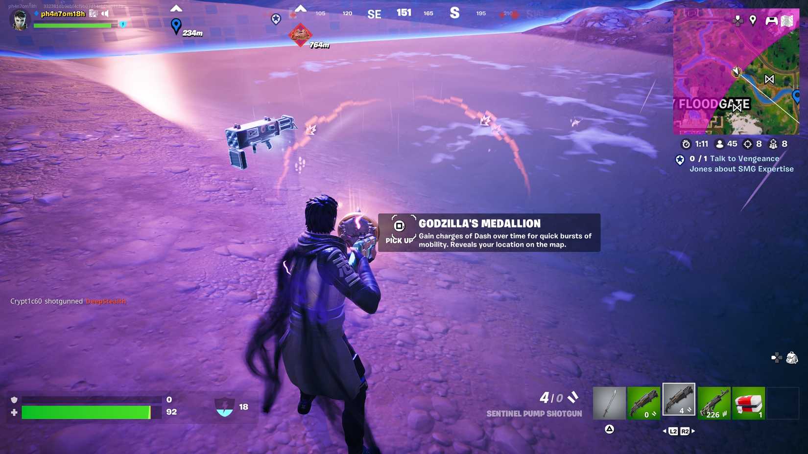 How To Complete Godzilla Quest In Fortnite