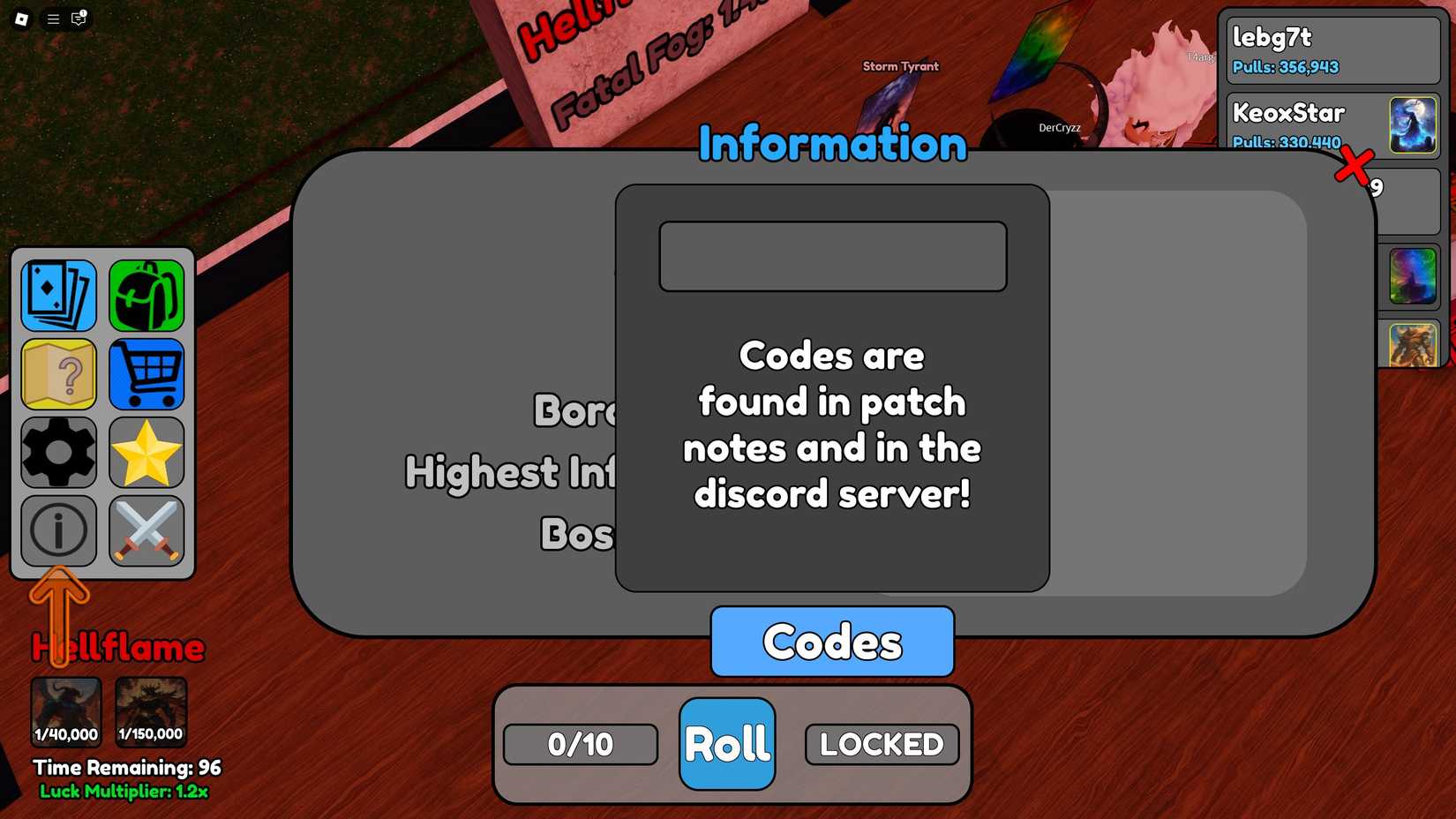 Generic Card RNG Codes - Roblox