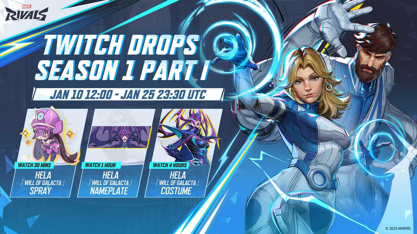 Twitch Drop And How To Get Them In Marvel Rivals Season One