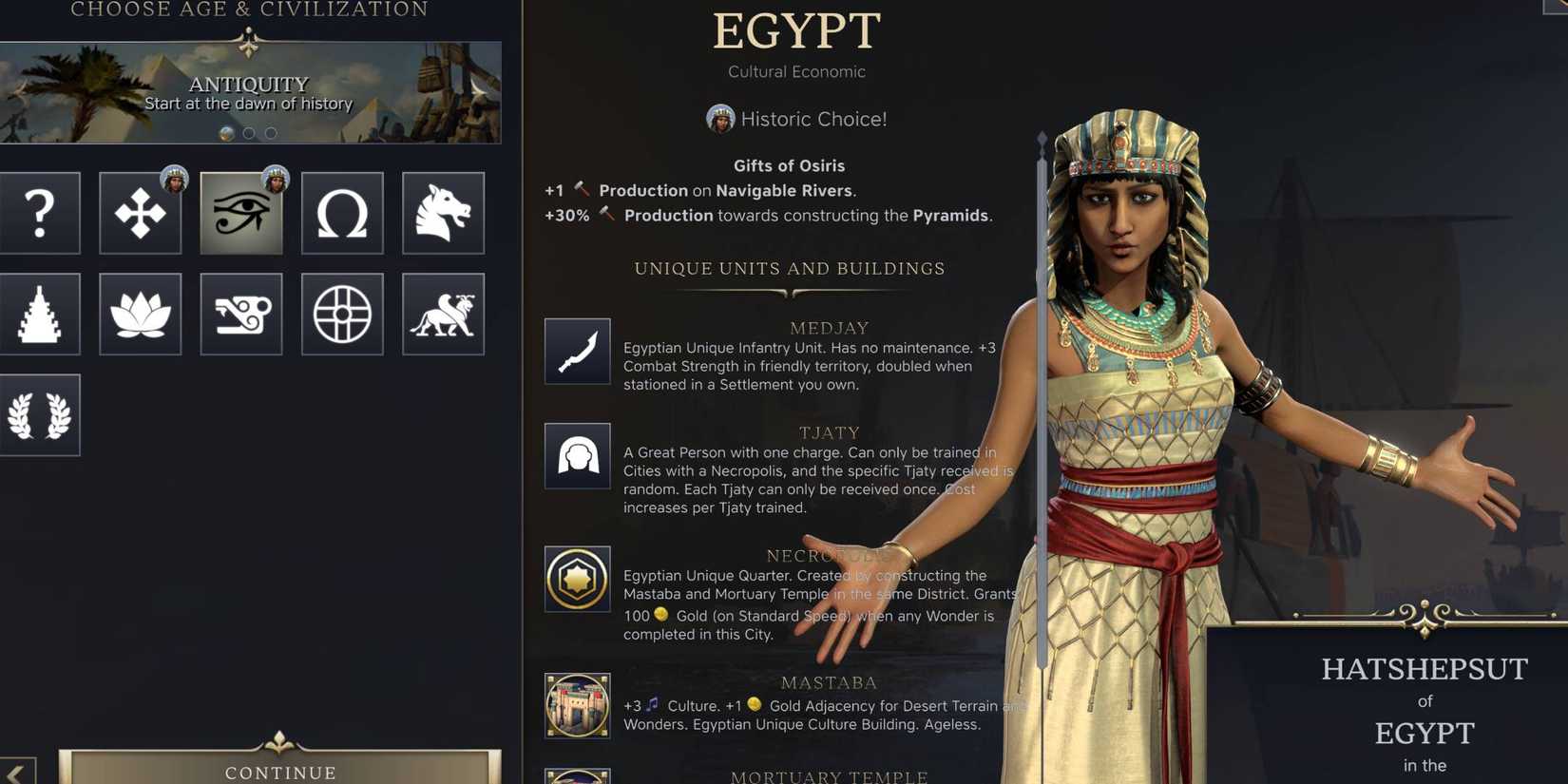 Hatshepsut Leader Guide For Civ 7