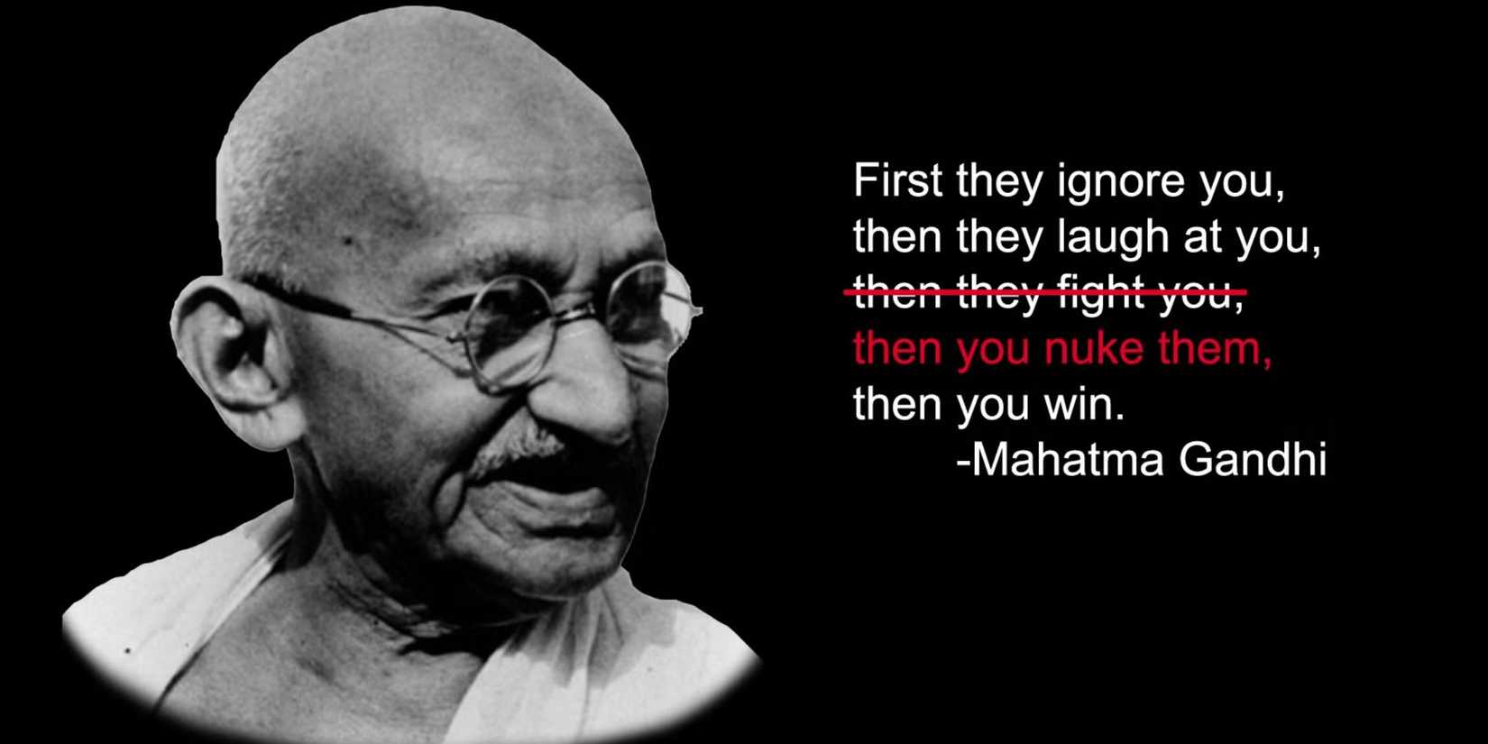 Where Does The Gandhi Nuke Meme Come From?