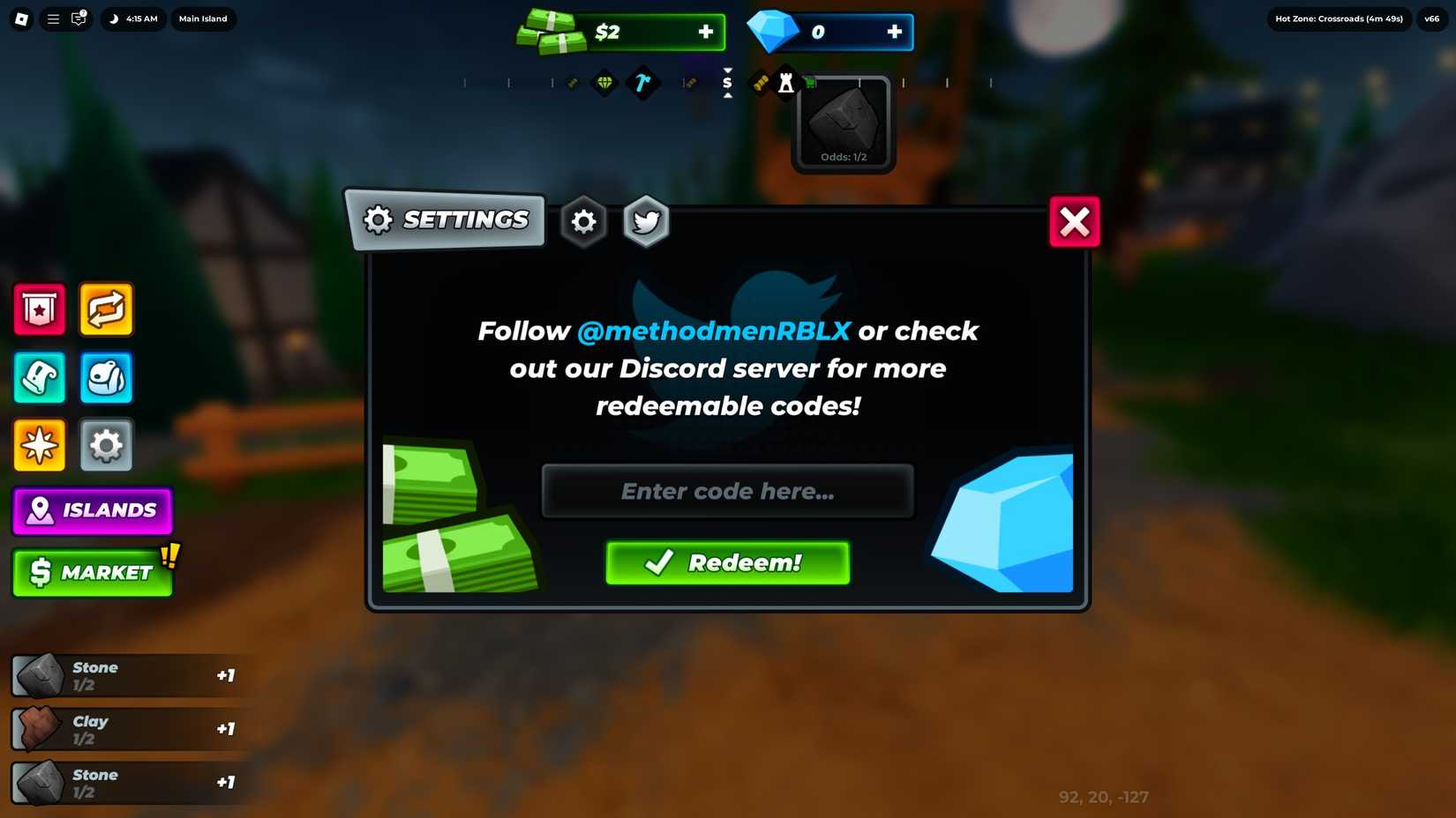 Treasure Lands Codes - Roblox