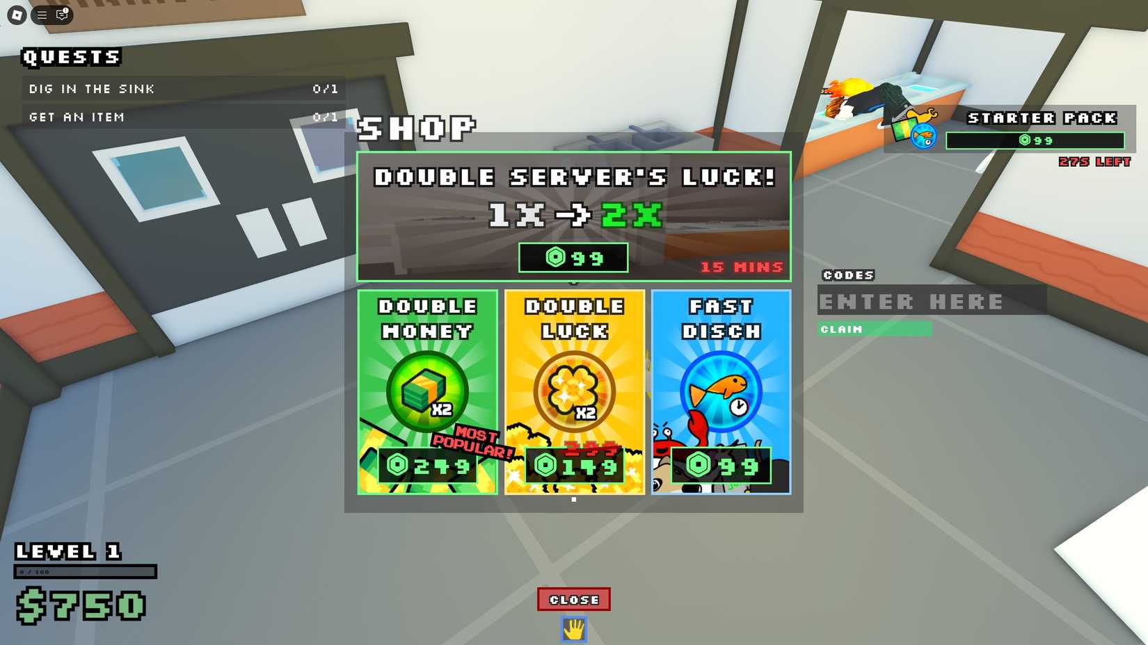 Disch Codes - Roblox