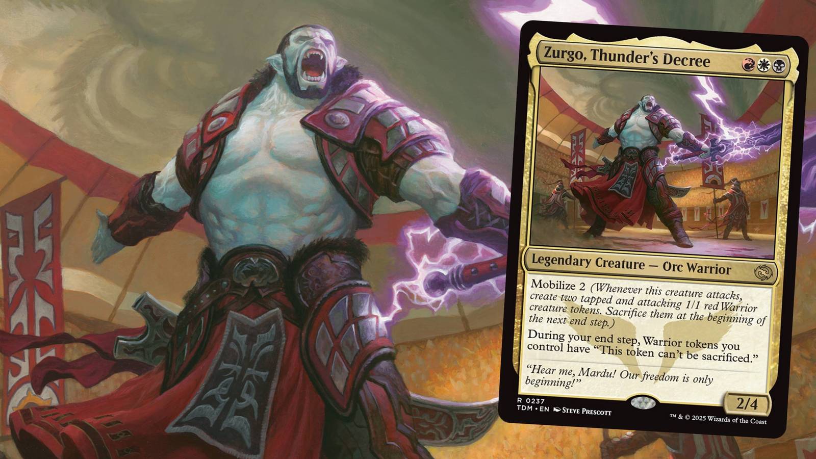 How To Build A Zurgo, Thunder's Decree Commander Deck In MTG