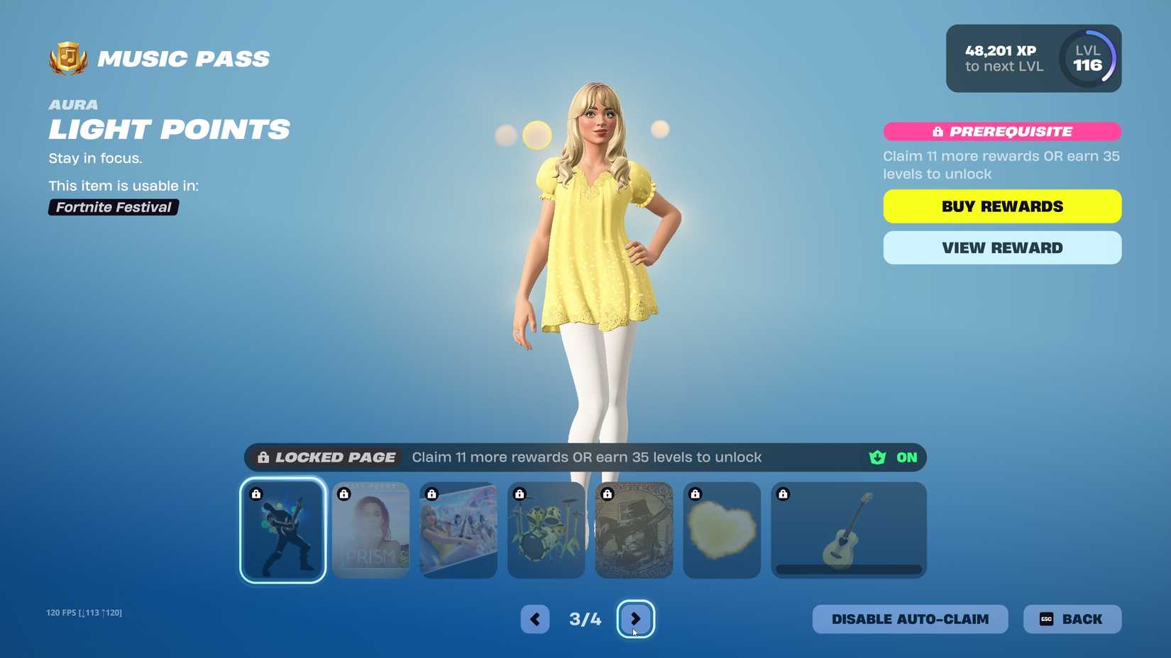 Every Reward In The Season 8 Muisc Pass For Fortnite Festival