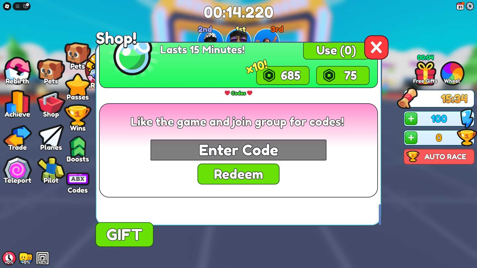 Plane Training Codes - Roblox