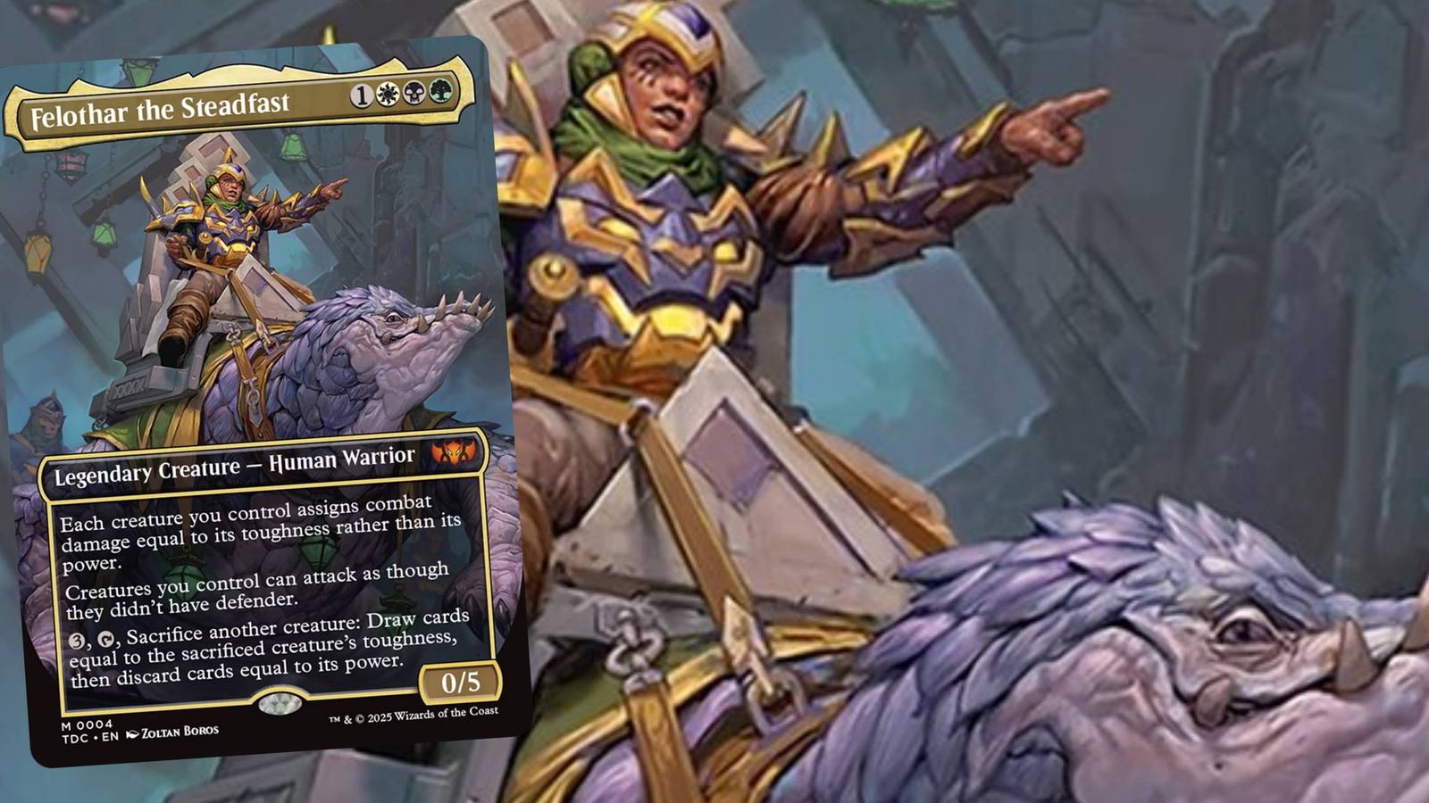 How To Build Commander Deck With Tarkir's Felothar The Steadfast - MTG