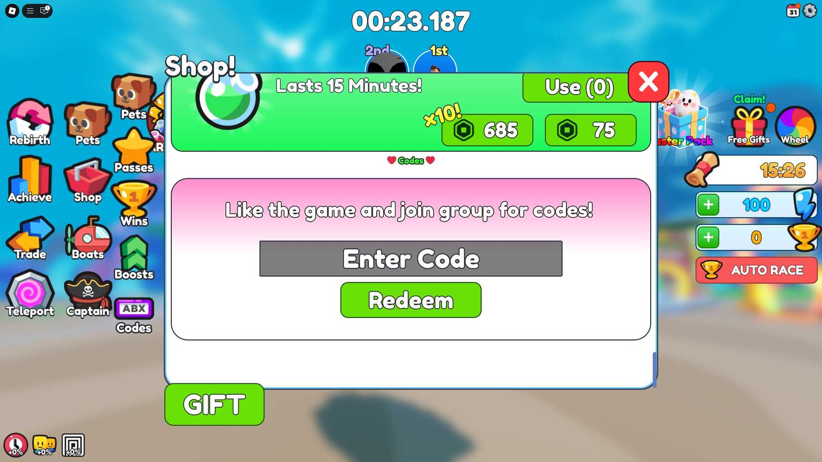 Dive Training Codes - Roblox