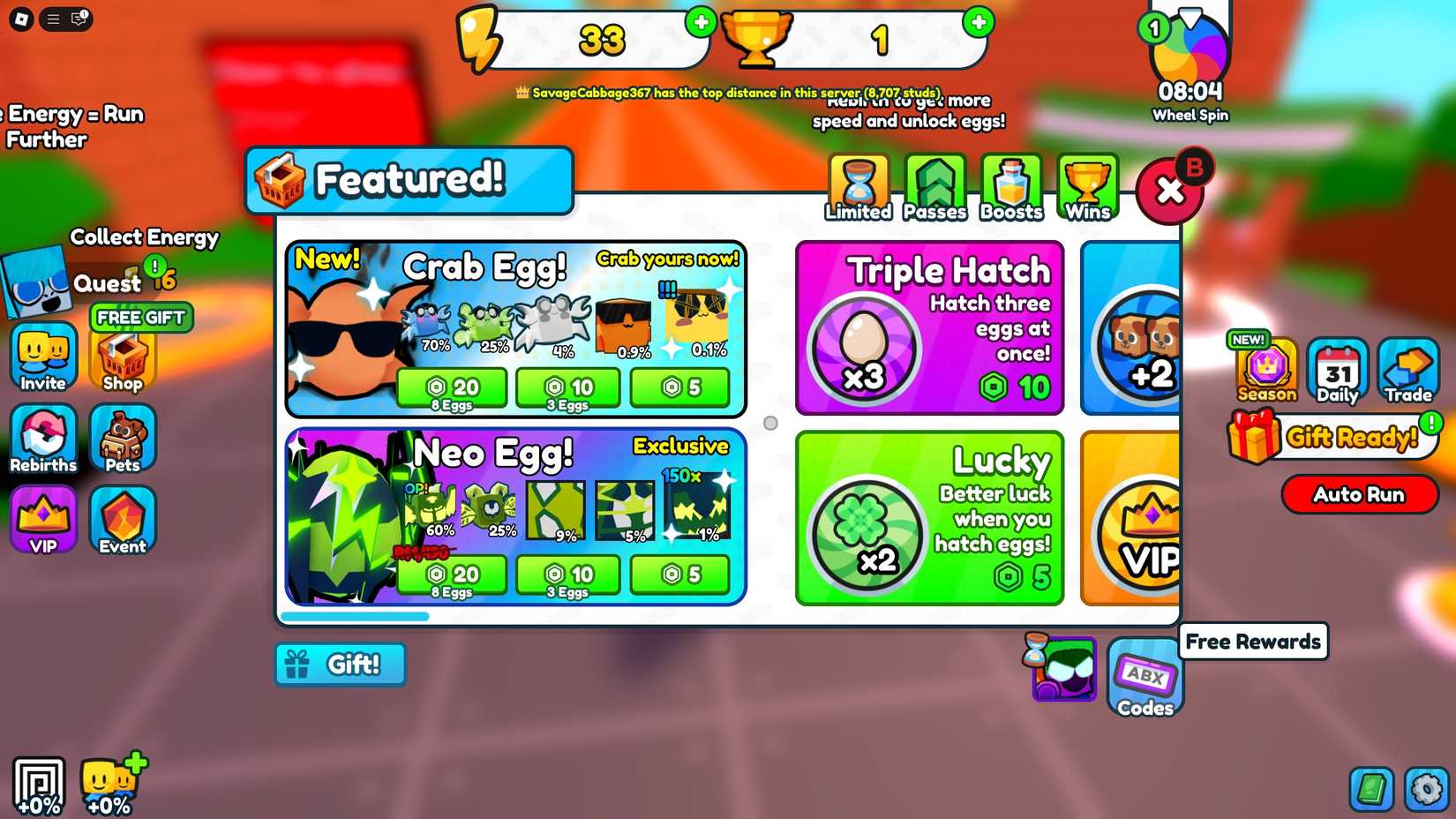 Run To Win Simulator Codes - Roblox