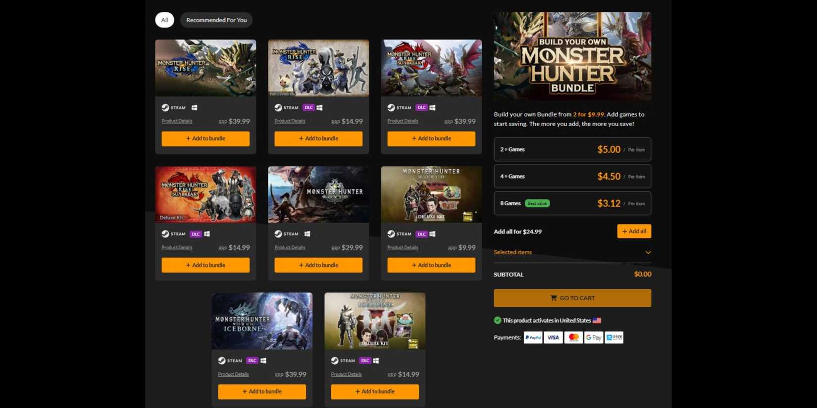 Pick Up Monster Hunter World And Rise At Fanatical For As Little As $10