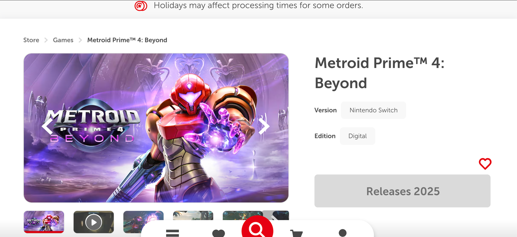 Metroid Prime 4: Beyond Ad Spotted Showing "Out Now" Tagline